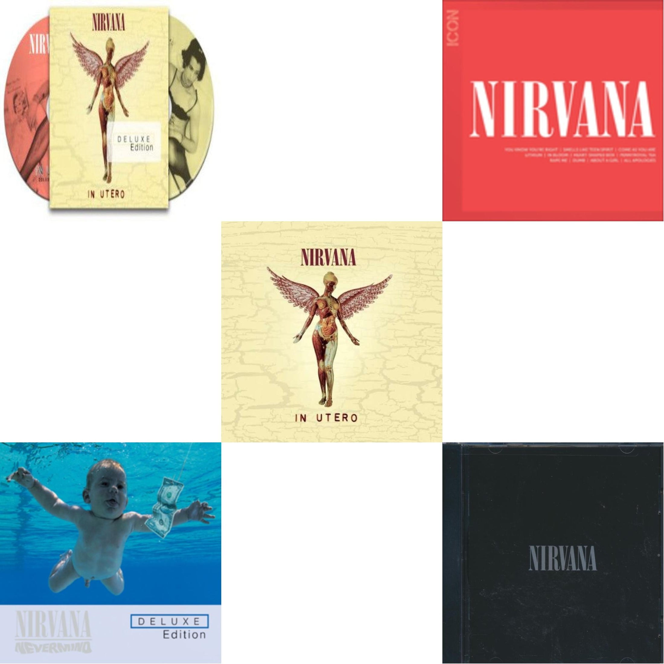 In Utero & Nevermind & In Utero & Icon & Nirvana [CD Bundle] - Walmart.com
