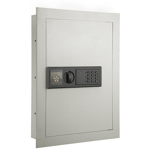 In-Wall Safe - Home or Business Safe with LED Keypad and 2 Manual ...