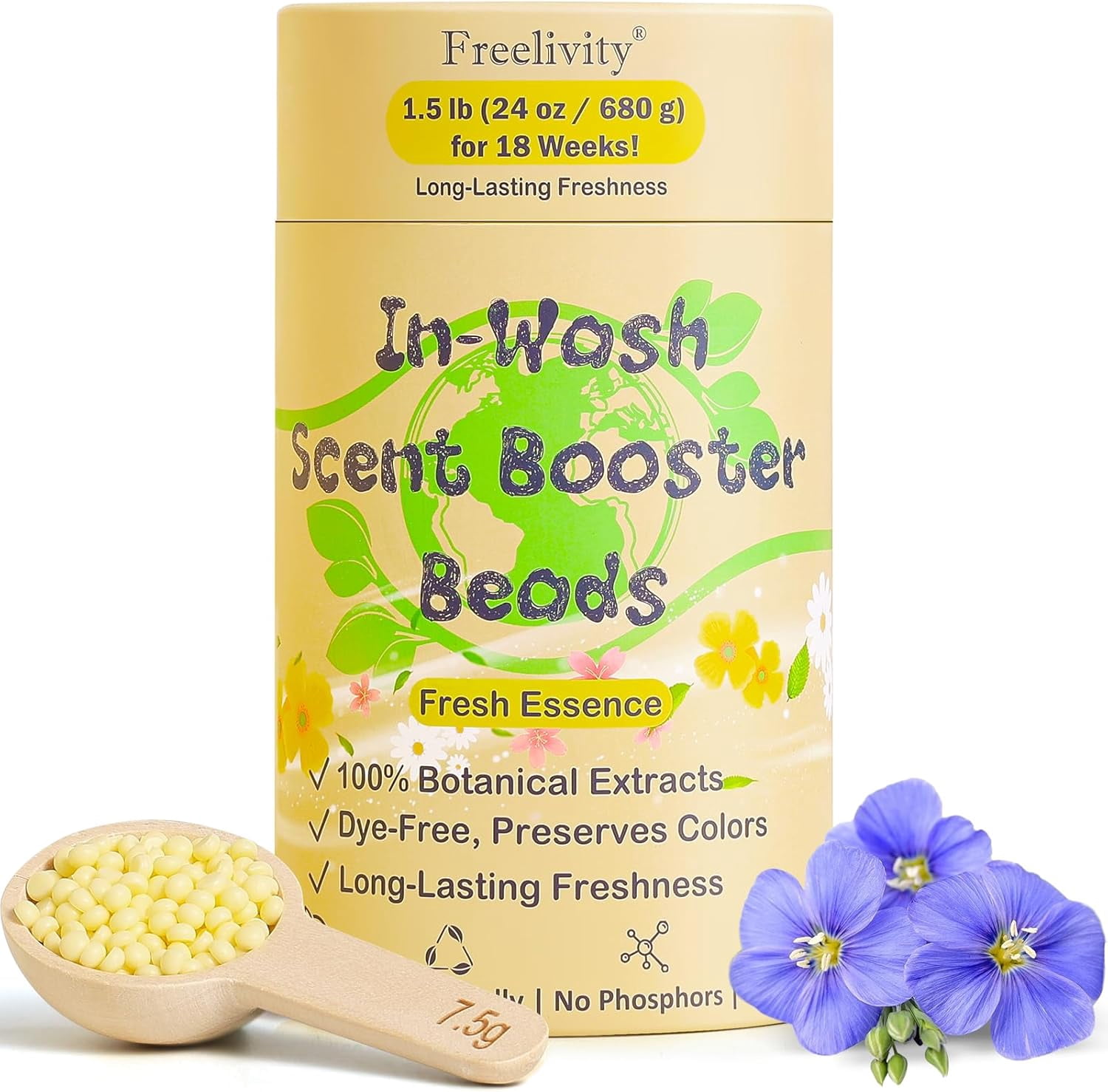 In‑Wash Scent Booster Beads – Fresh Essence Scent, Laundry fabric ...