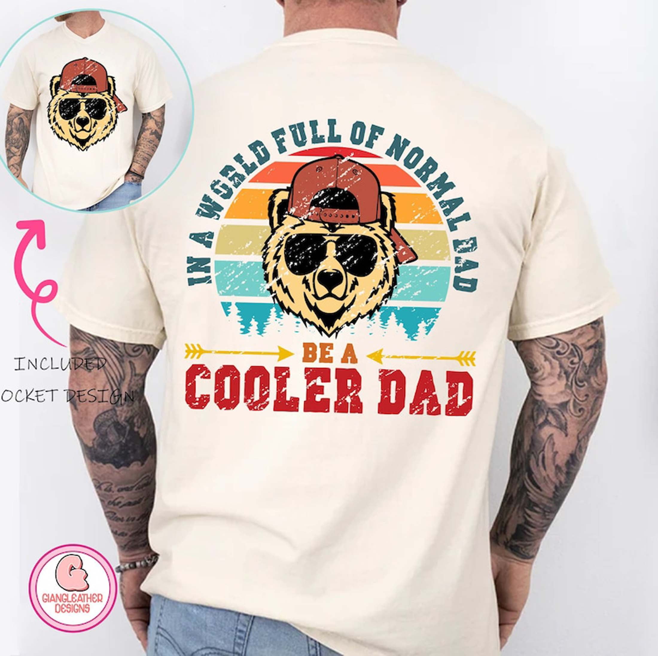 In a world full of normal dad png,Be a cooler dad png,dad png,father ...