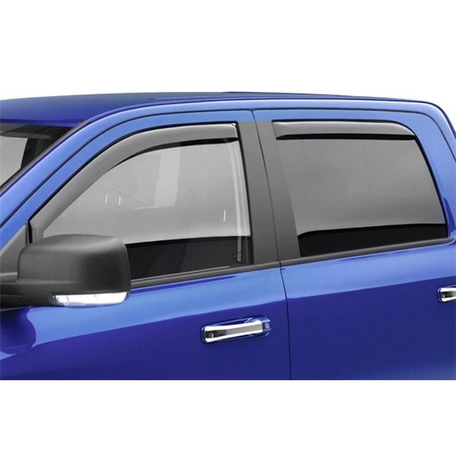 In-channel Window Visors Front & Rear Set - Matte Black Finish ...
