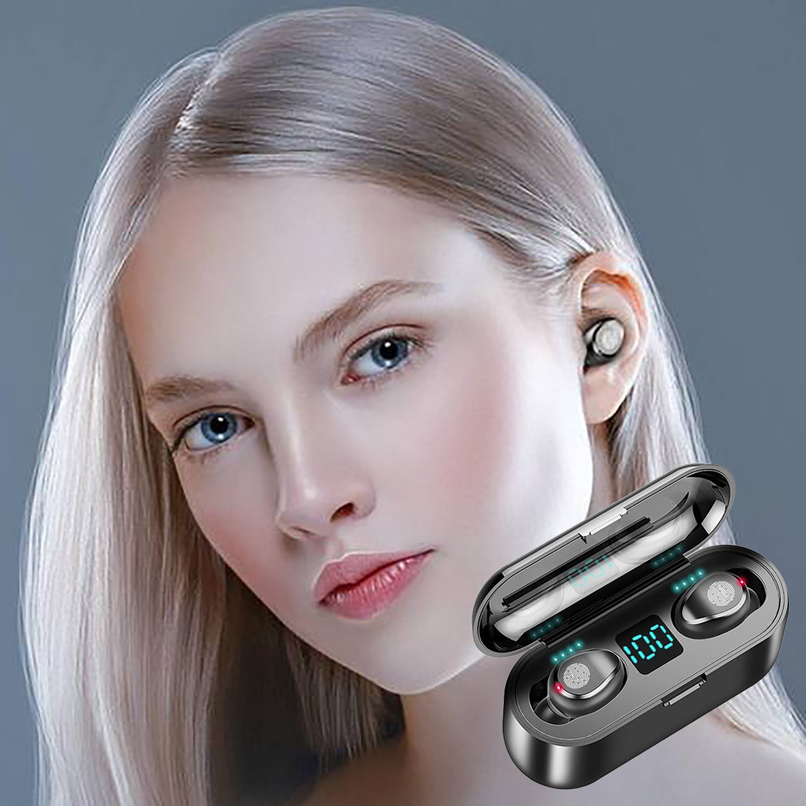 In-ear Bluetooth Headset Wireless Noise Canceling Headset With ...