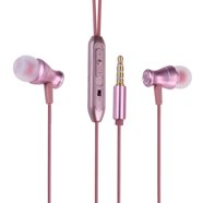 U19 3.5mm Wired Earbuds with Noise Canceling Microphone (Pink ...