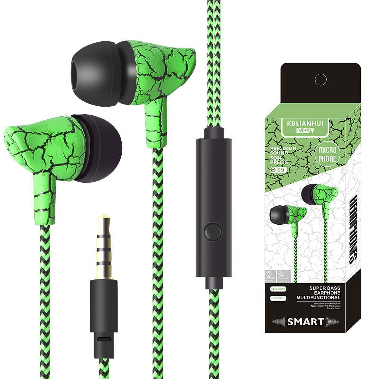 In-ear Wire-controlled Headset With Microphone 3.5mm Stereo Plug ...