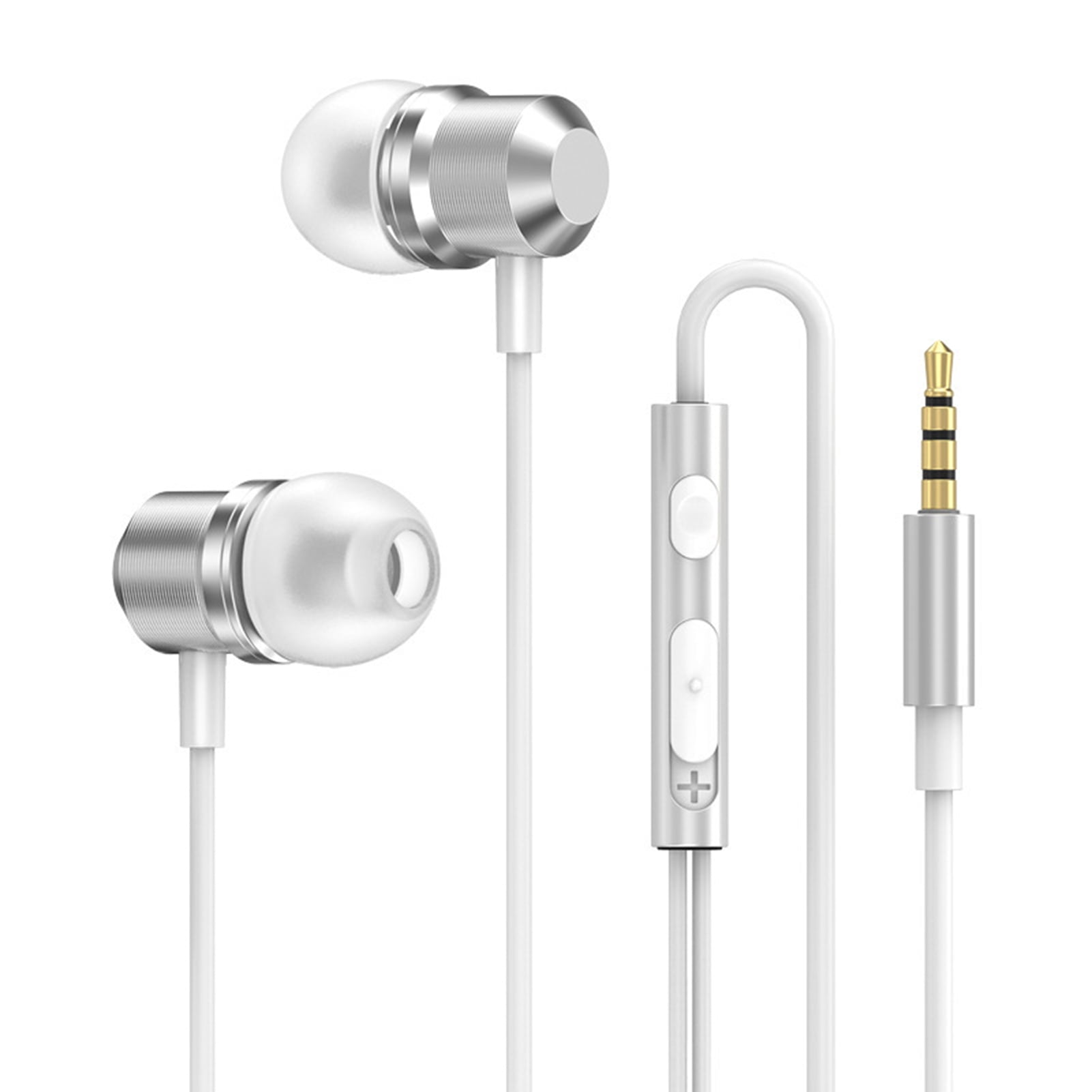 In-ear Wired Earphone Metal Magnetic Subwoofer Mic Volume Control ...