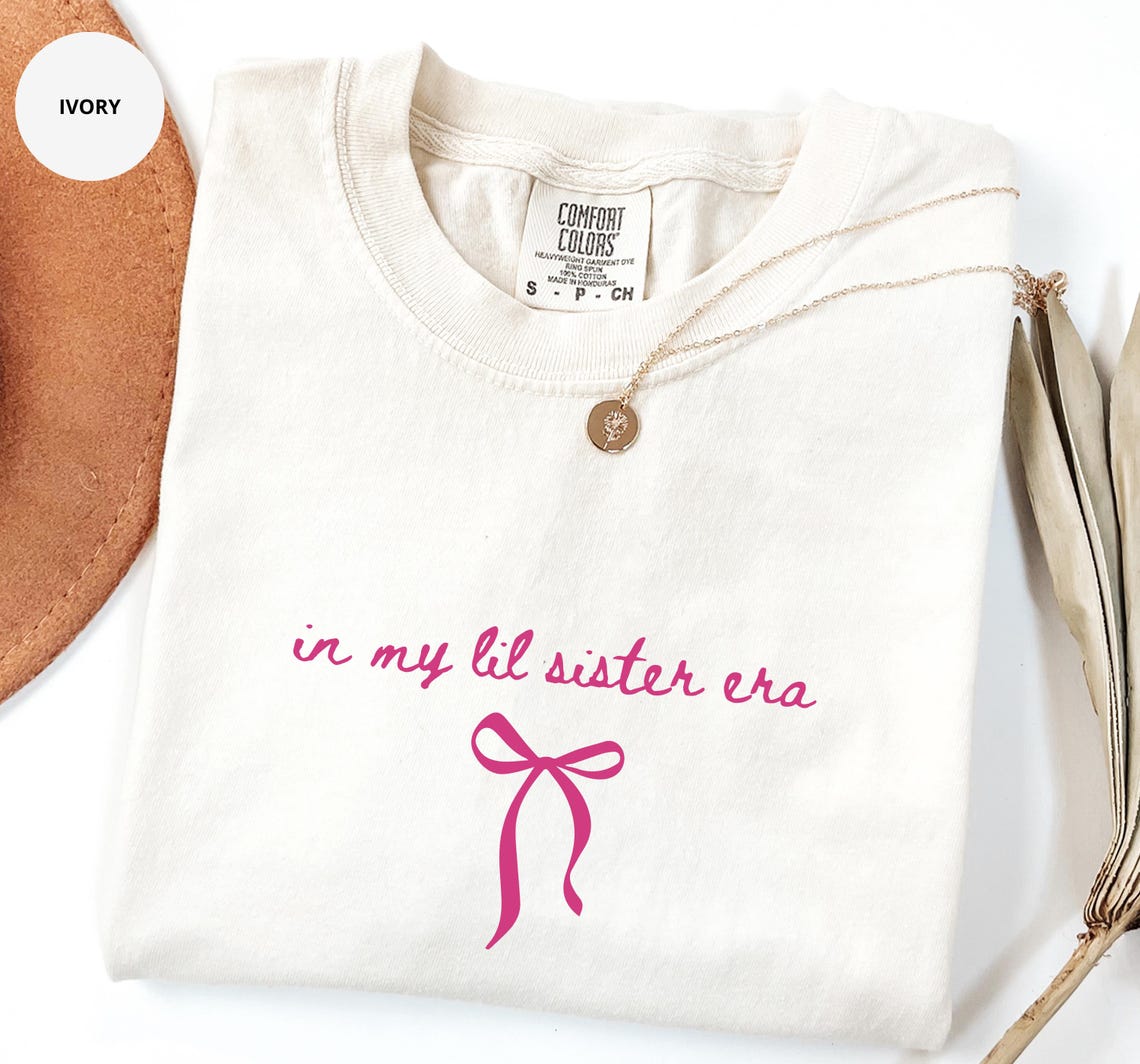 In my Lil Sister Era Coquette Shirt Cool Sister Club Ribbon Aesthetic ...
