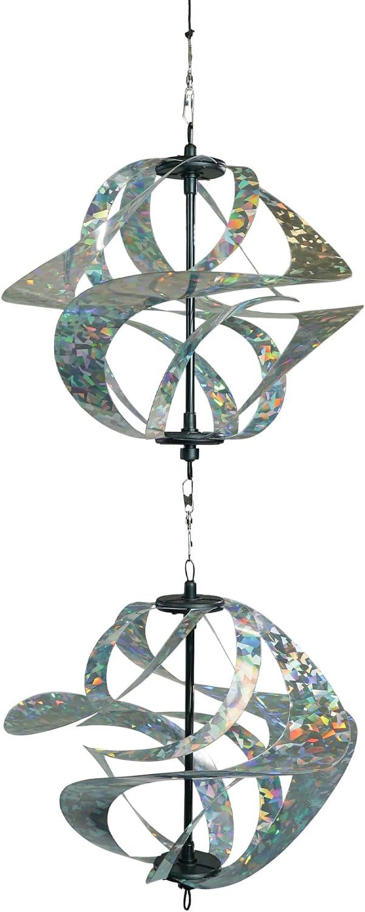 In the Breeze 2479 — Silver Sparkle Double Vortex Spinner — Mesmerizing ...