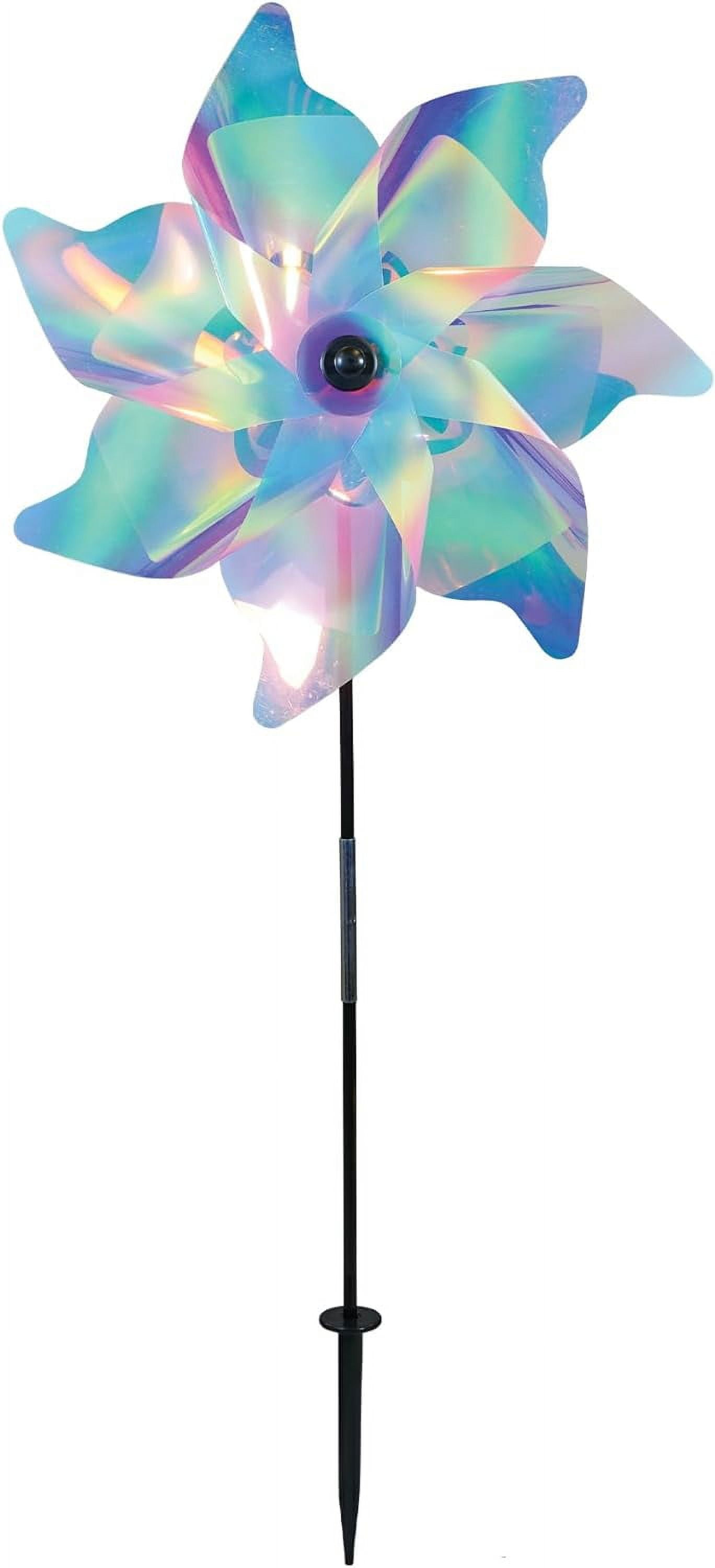 In the Breeze 2622 — 18-inch Striped Iridescent Pinwheel Spinner ...