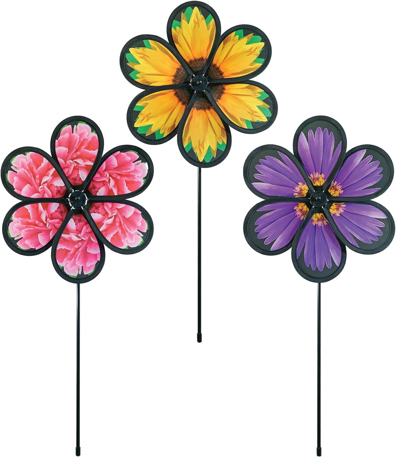 In the Breeze 2625 — 10-inch Realistic Flower Spinner Assortment - 3 ...
