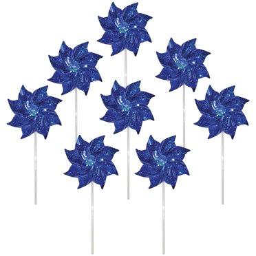 In the Breeze 2864 — Rainbow Poly Petal Pinwheel Spinners (8 PC ...