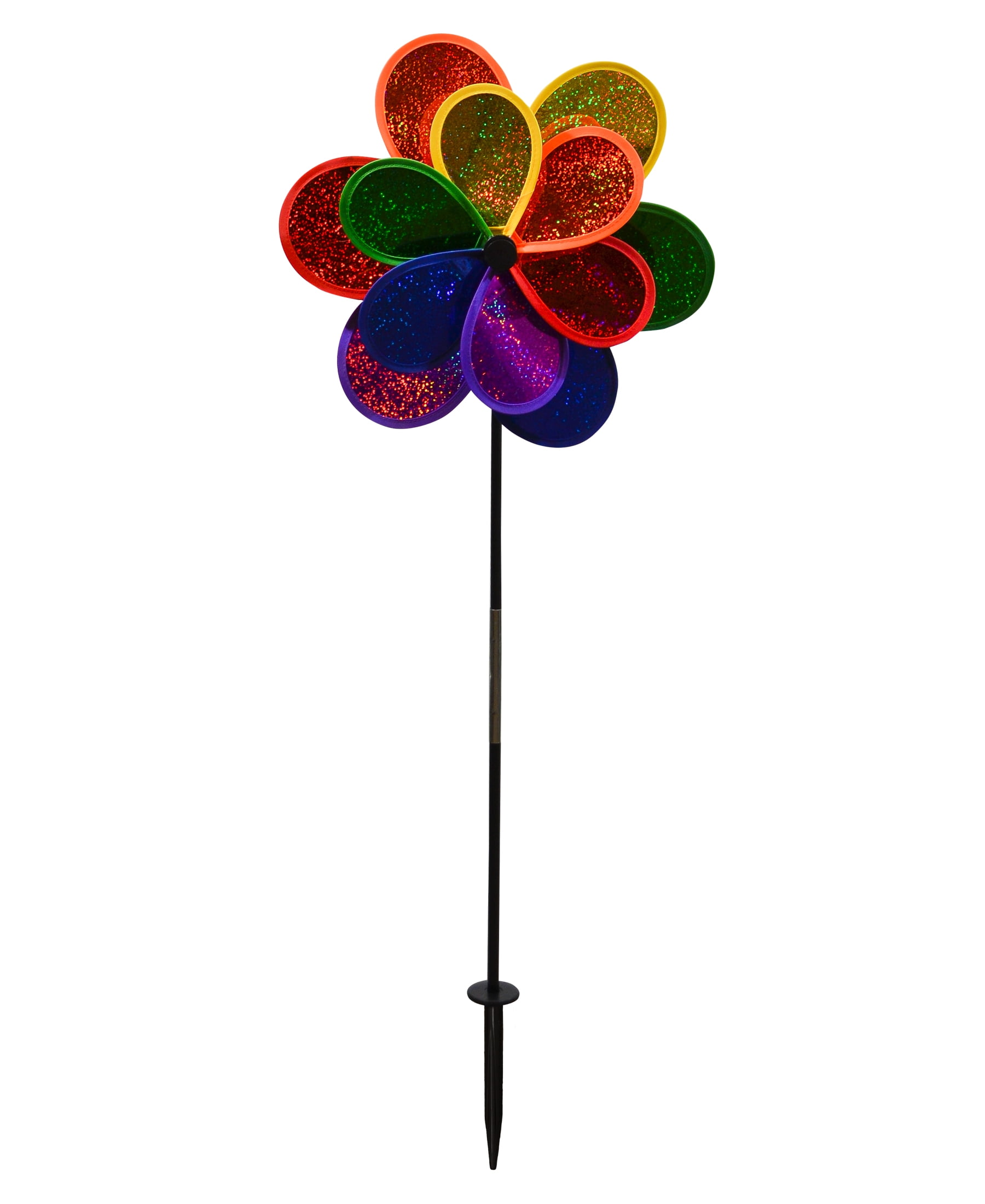 In the Breeze 2725 — Mylar Rainbow Sparkle Double Flower Spinner, 14 ...