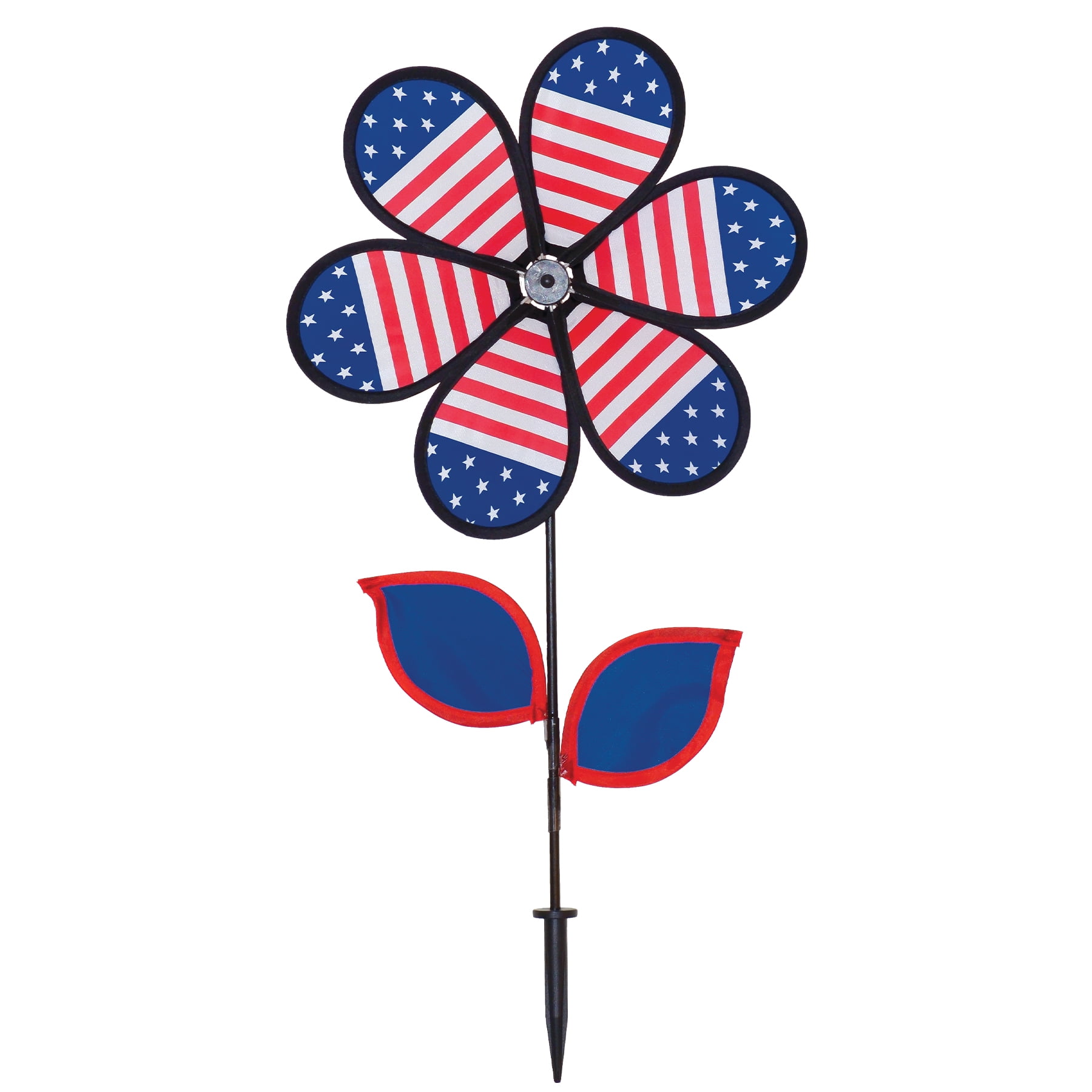 In the Breeze 2788 — Patriotic Flower Spinner with Leaves, 12-Inch ...