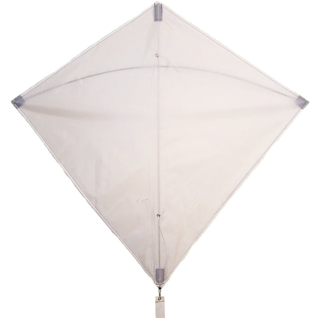 In the Breeze 30" White Diamond Kite, Ripstop Fabric, Ready to Fly ...