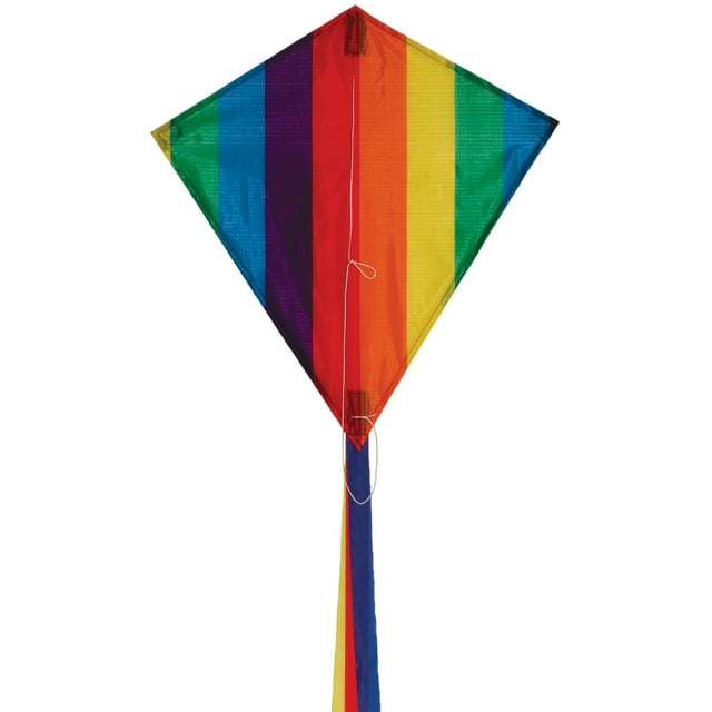 In the Breeze 3191 — Rainbow Stripe Diamond Kite, 18" — Colorful Easy ...