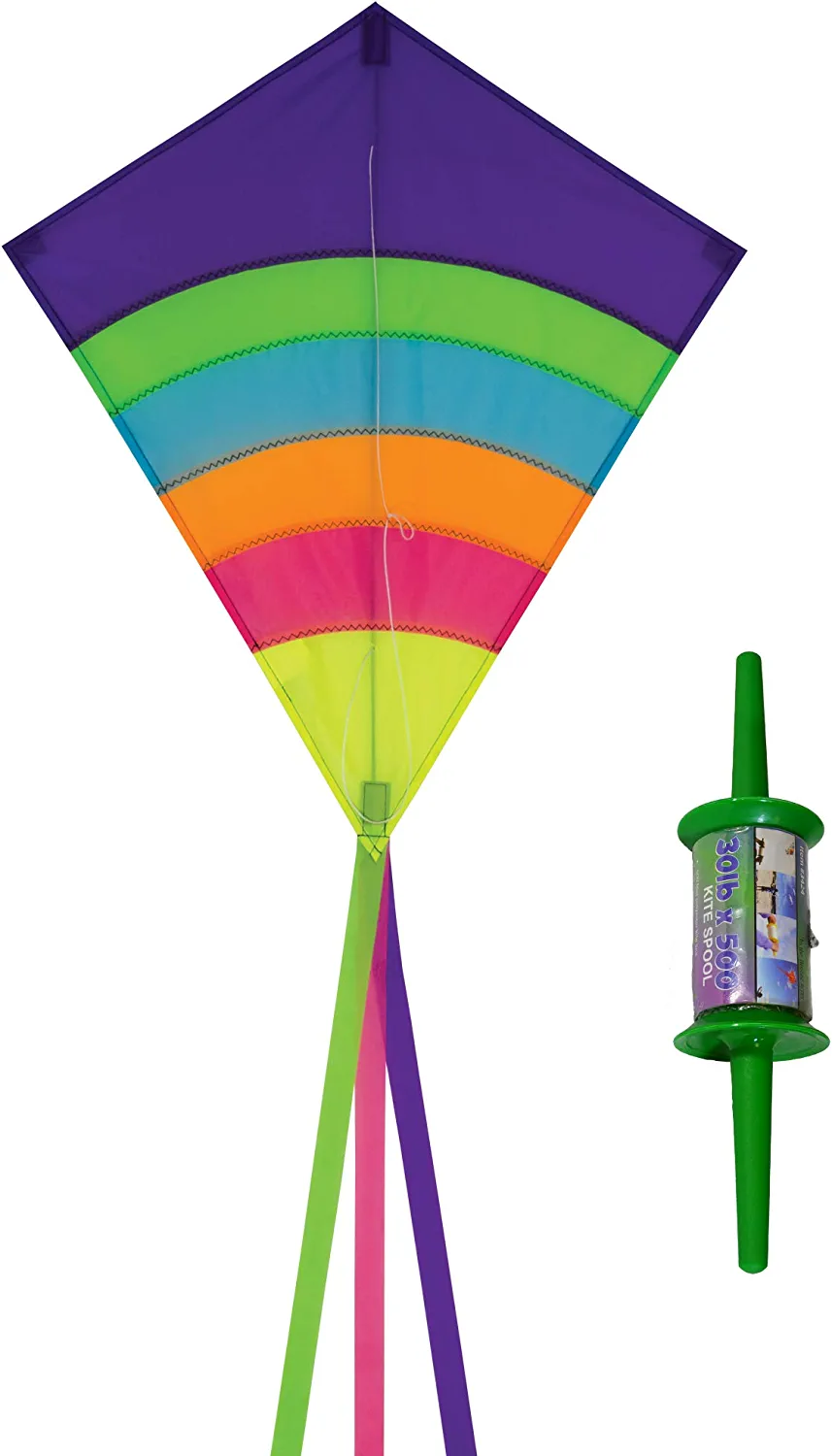 In the Breeze 3304-3424 — Neon Arch 27" Diamond Kite with 30LB-500FT ...