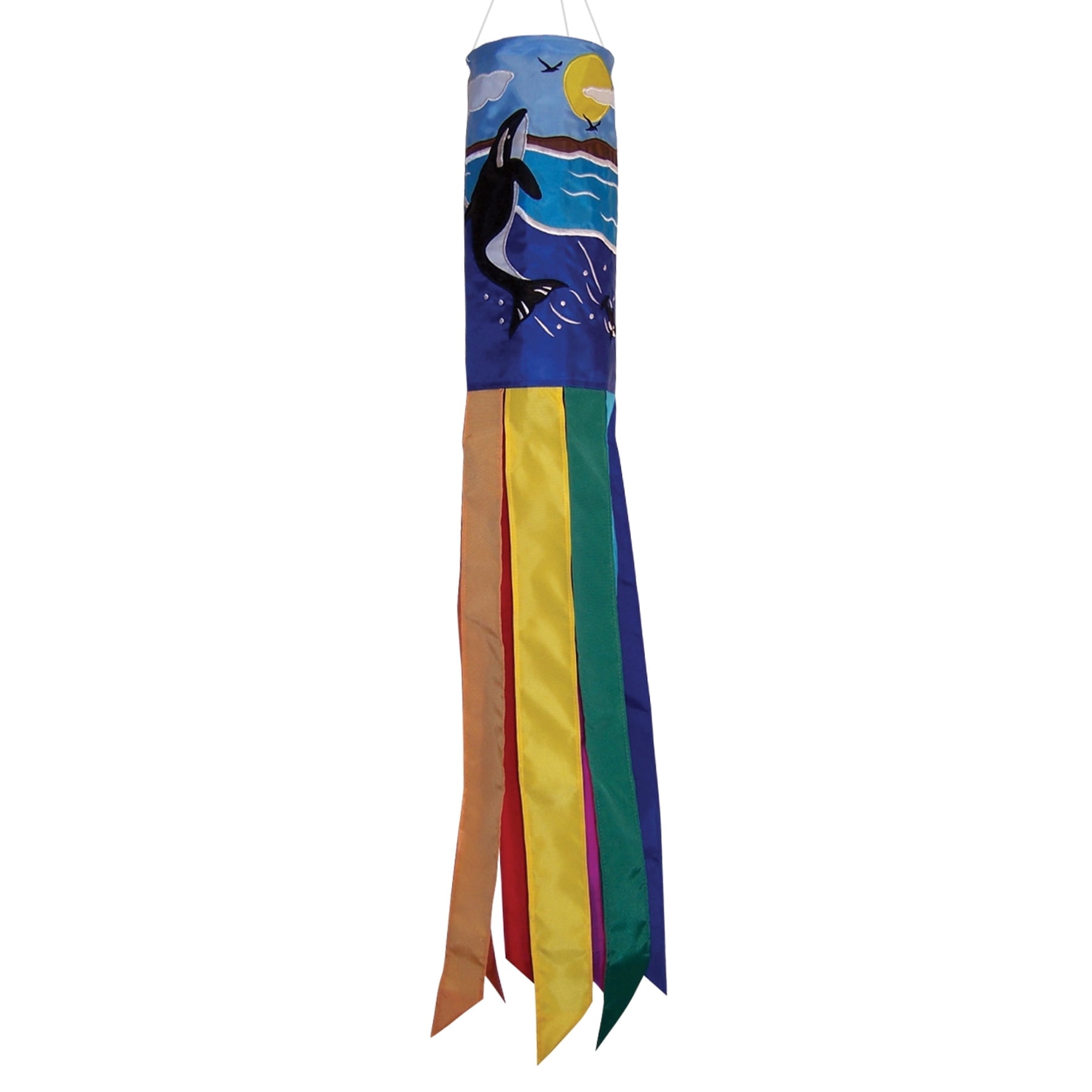 In the Breeze 4172 — Orca Scene Windsock, 40-Inch — Colorful, Sea-life ...