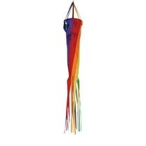 In the Breeze 24-Inch Rainbow Column Windsocks, Colorful Outdoor Garden ...