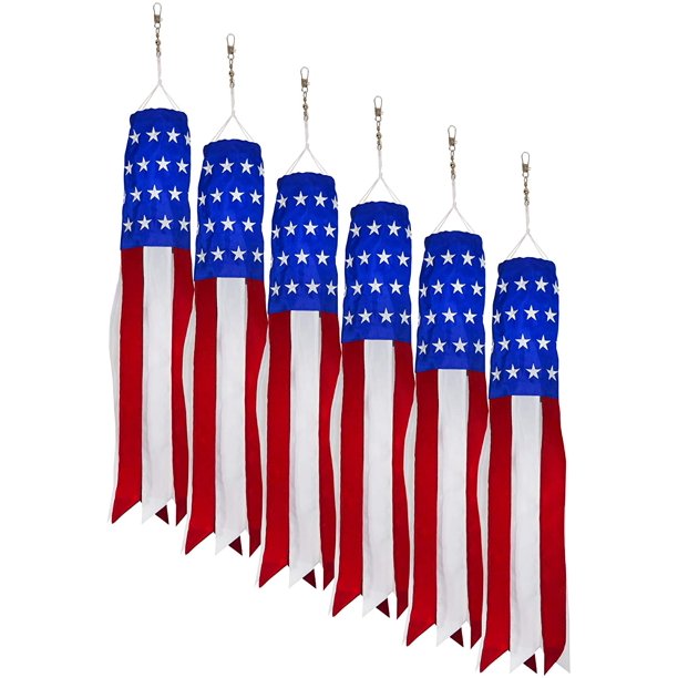 In the Breeze 5034-6 — 6-Pack Stripes 18 Inch Embroidered Stars ...