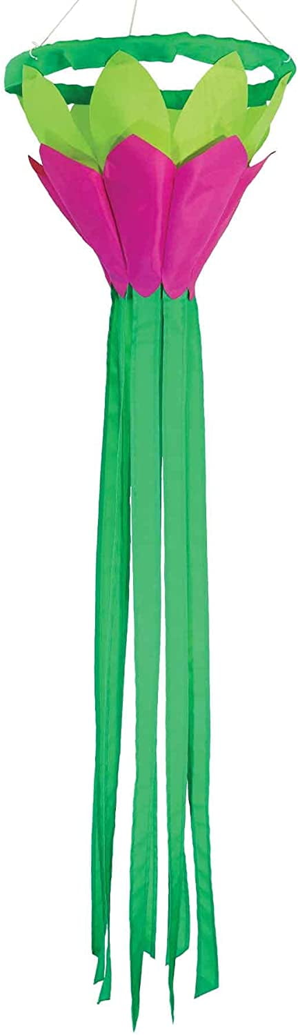 In the Breeze 5202 — Bright Green 38-inch Lotus Flower Windsock ...