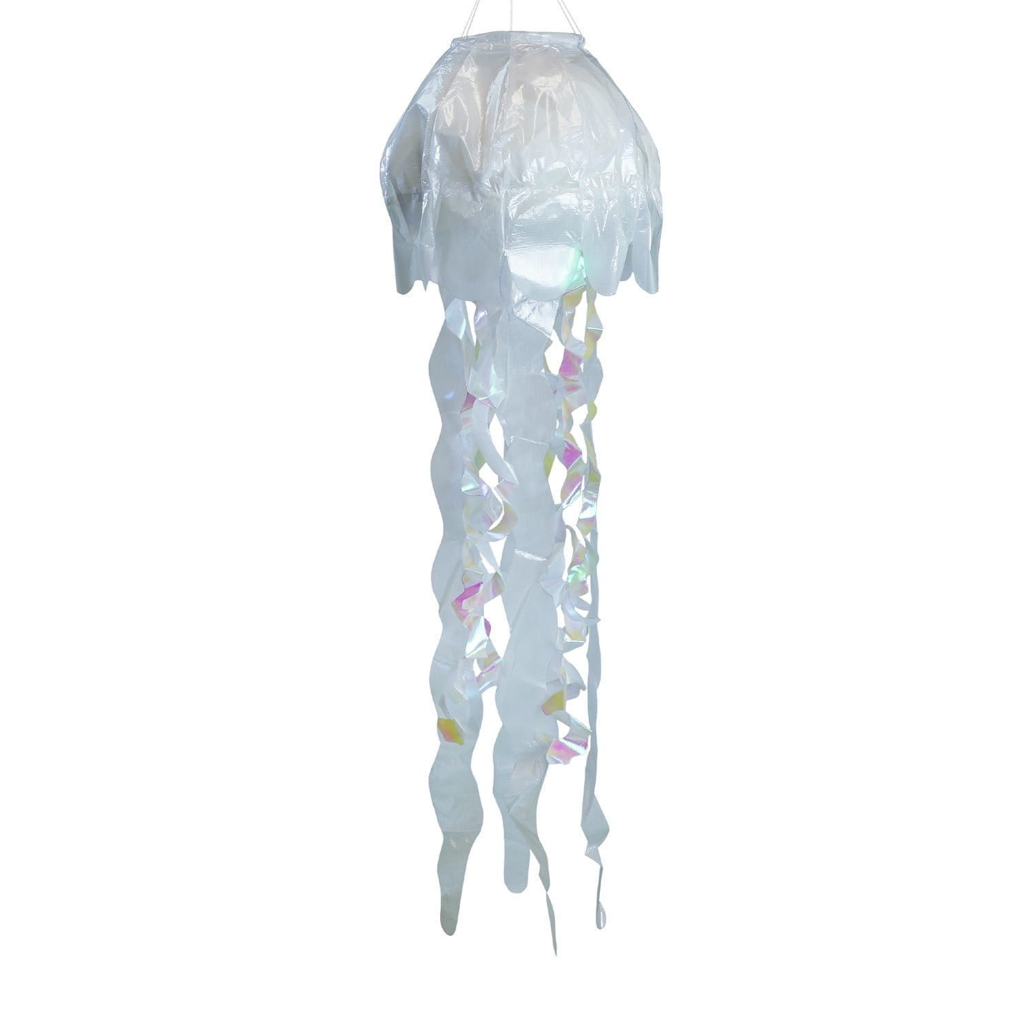 In the Breeze 5256 — 40-inch White Iridescent Jellyfish 3D Windsock ...