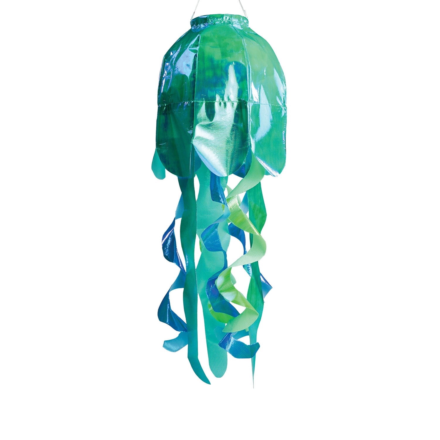 In the Breeze 5264 — 18-inch Teal Iridescent Jellyfish 3D Windsock ...