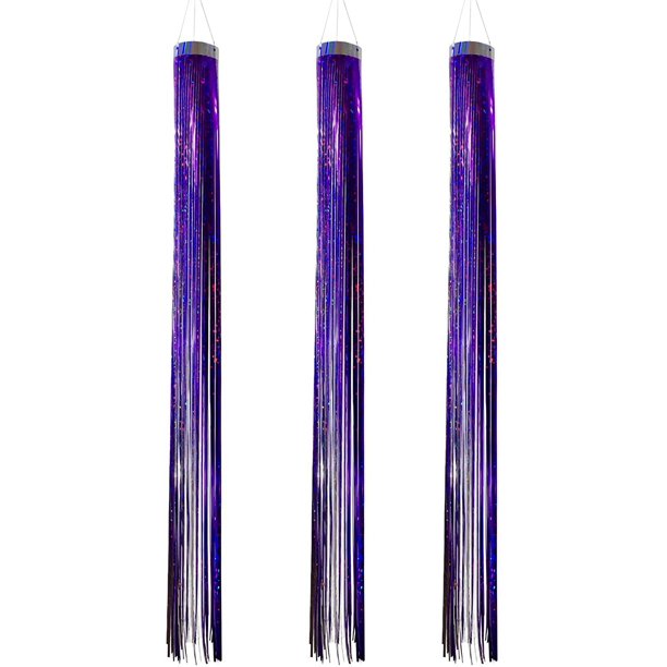 In the Breeze 9506 - Laser Mylar Windsock, Purple/Silver (3-Pack ...