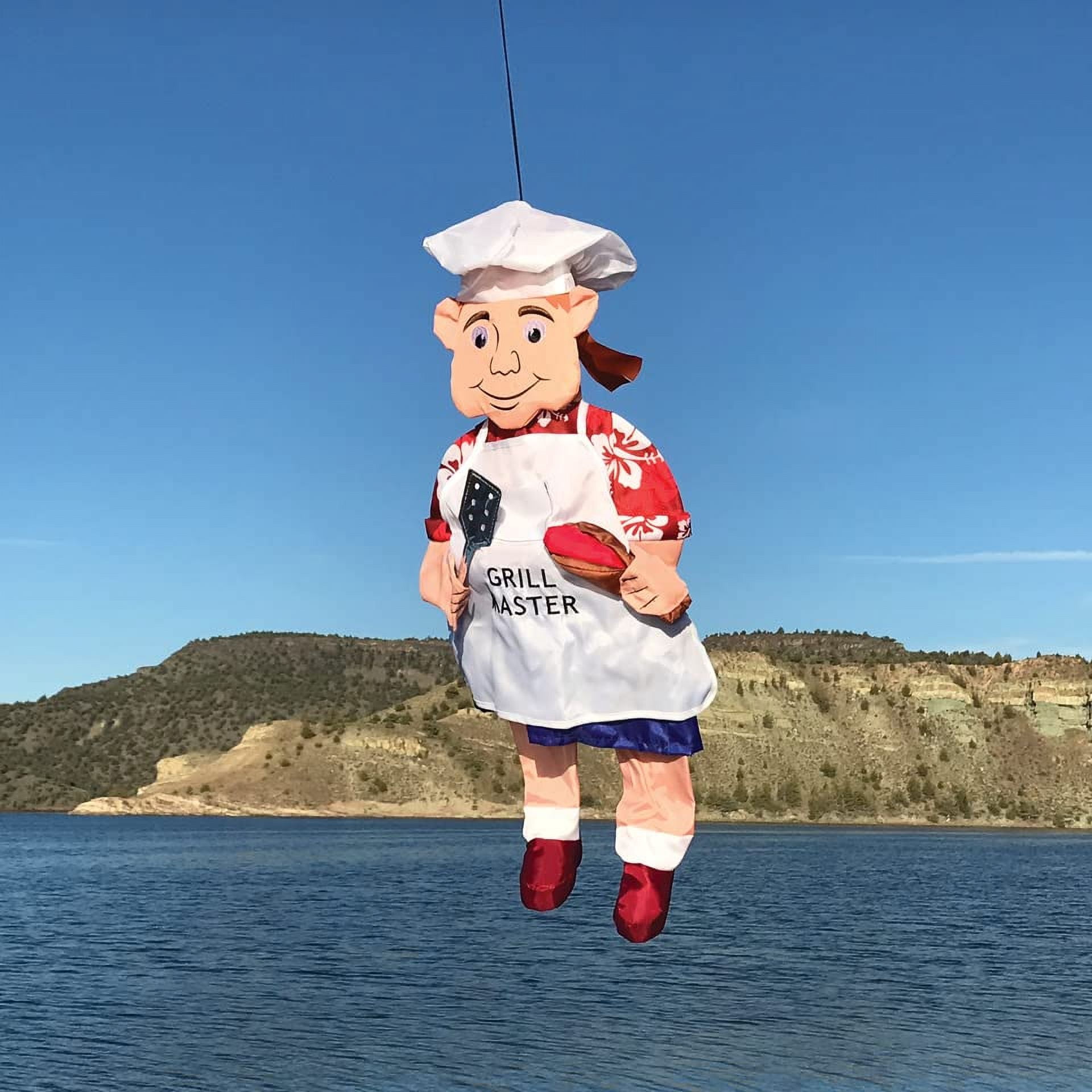 In the Breeze Grill Guy Wind Friend 3D Windsock,15" W x 30" H x 8" D ...