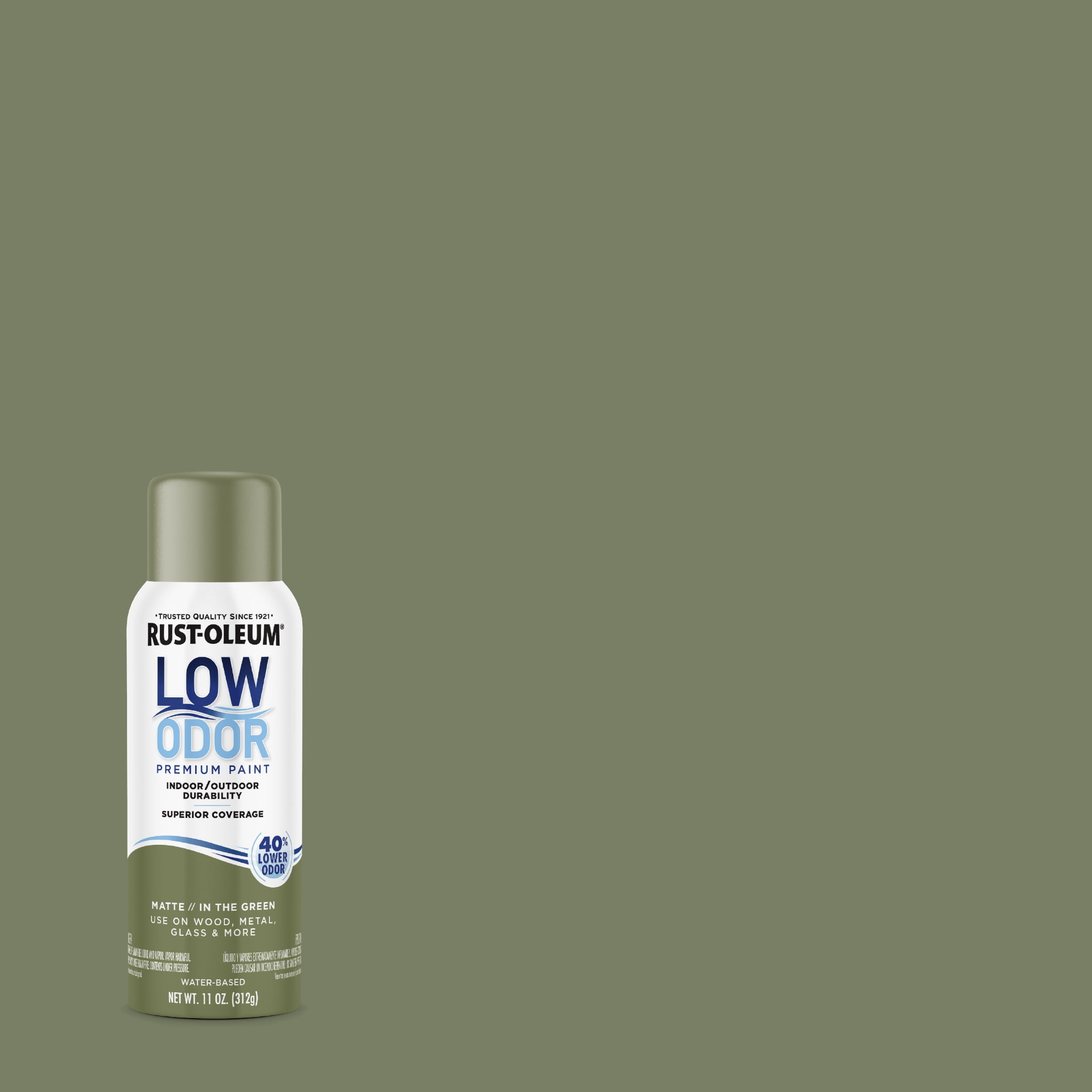 In the Green , Rust-Oleum Low Odor Premium Matte Spray Paint- 11 oz ...