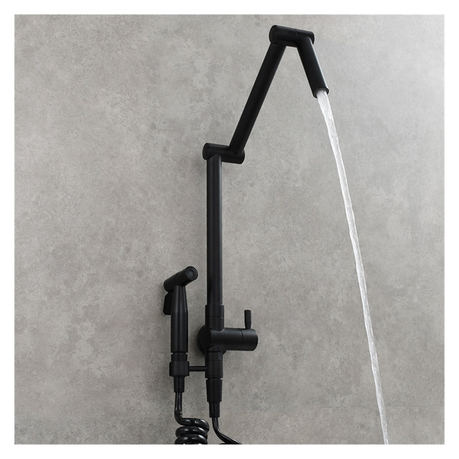 In-wall Single Cold Folding Faucet Spray Gun Set Kitchen Wash Basin ...