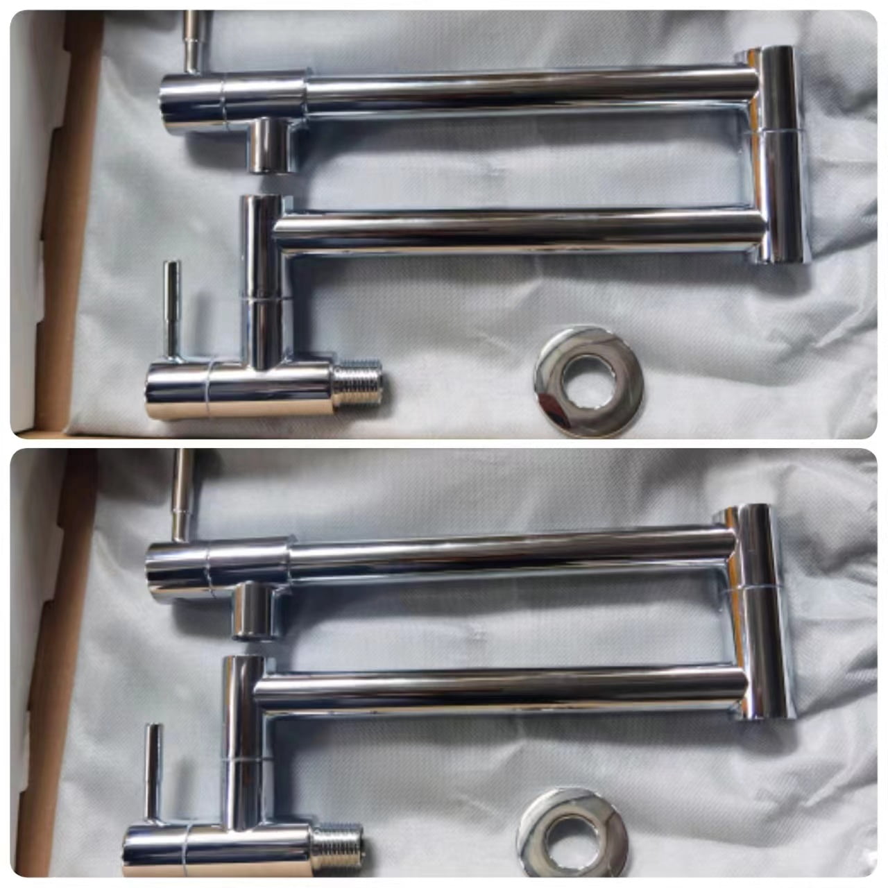 In-wall folding faucet kitchen sink faucet single cold foldable faucet ...