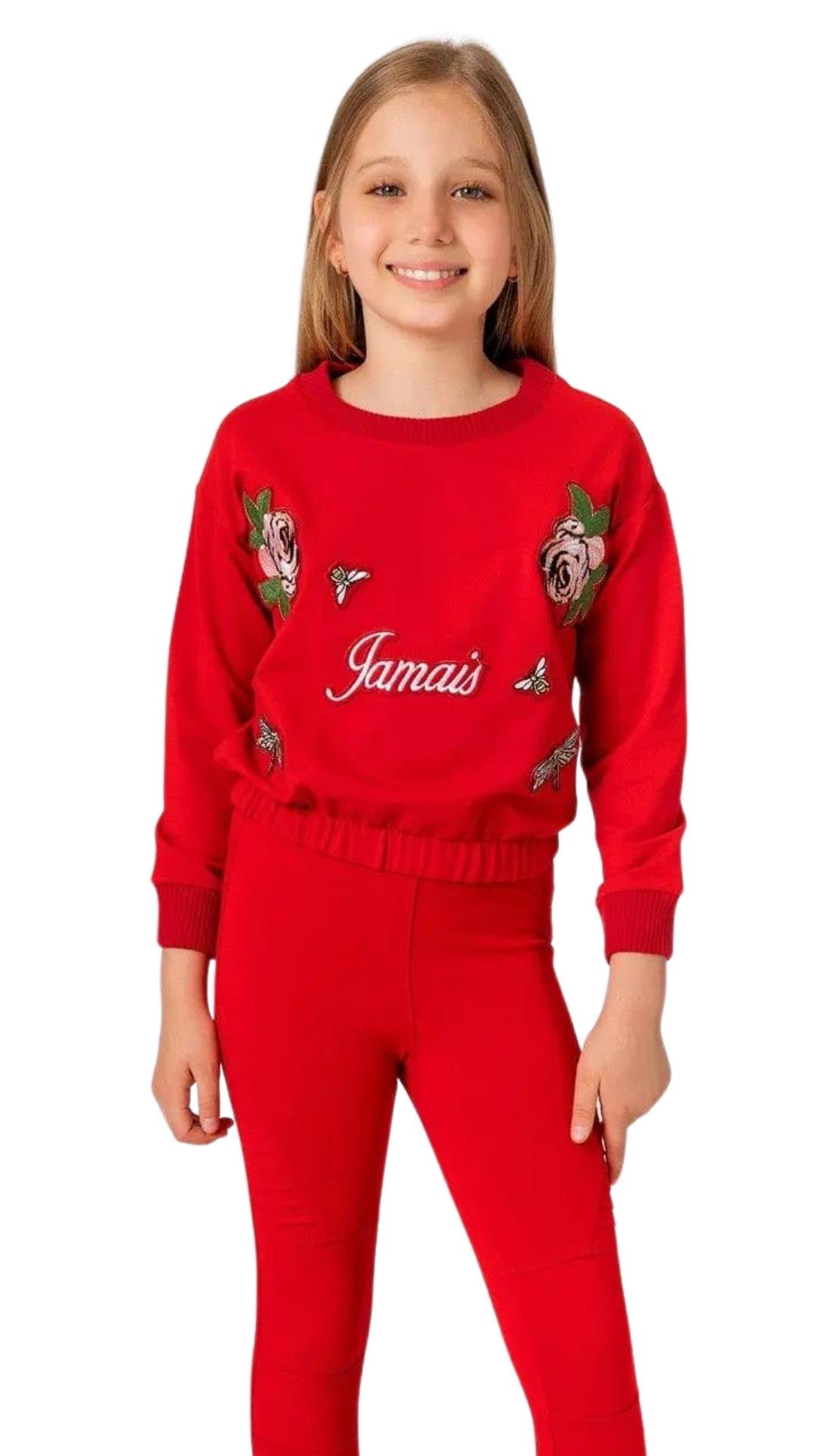 InCity Girls Tween 7-14 Years Red Long Sleeve Fashion Roding T-Shirt ...