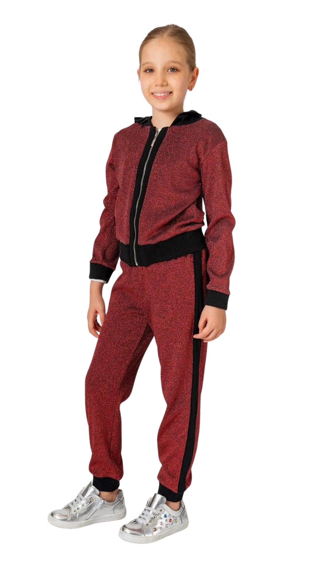 InCity Girls Tween 7-14 Years Regular Fit Red Active Full Zip Jacket ...