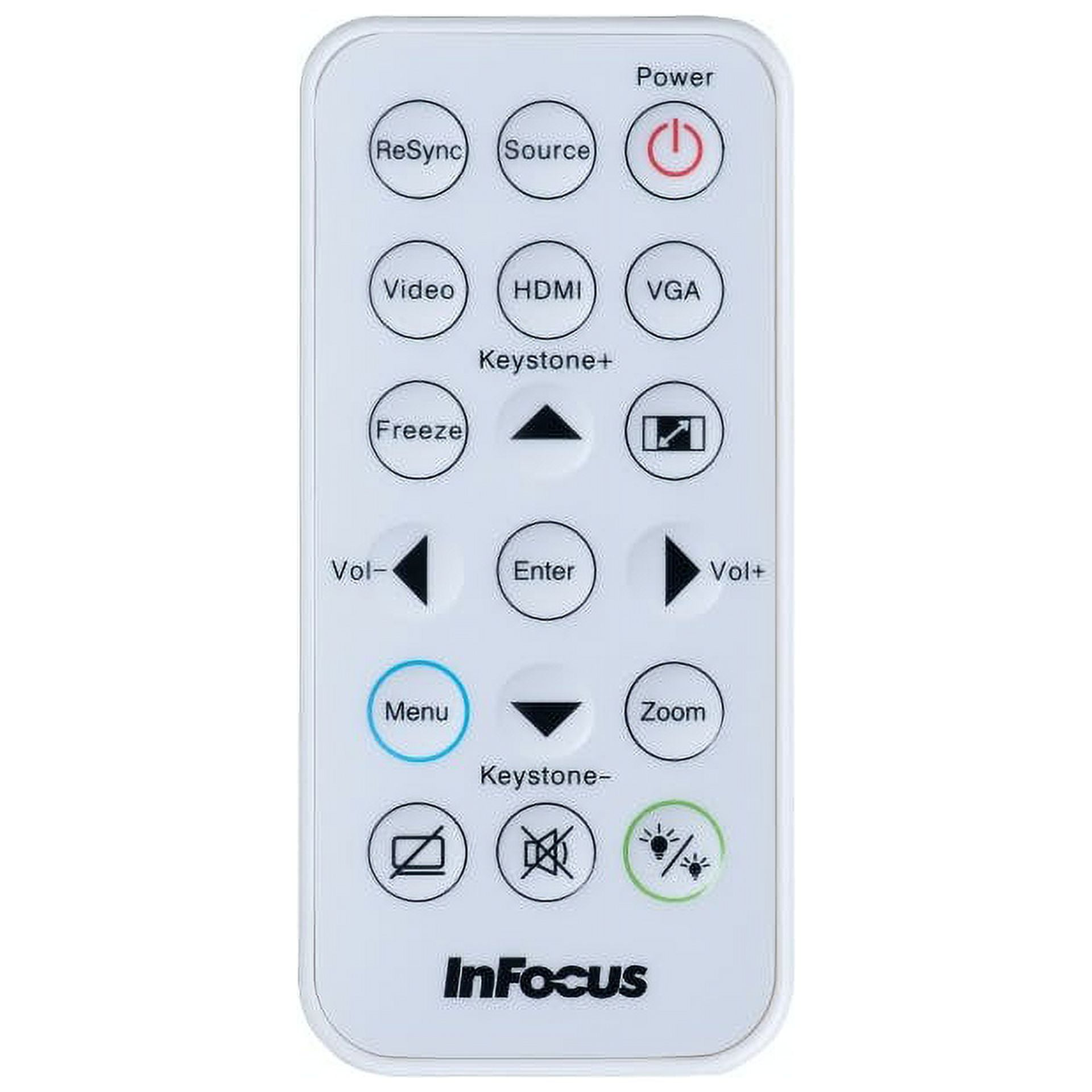 InFocus Replacement Remote for Select Projectors, White - Walmart.com