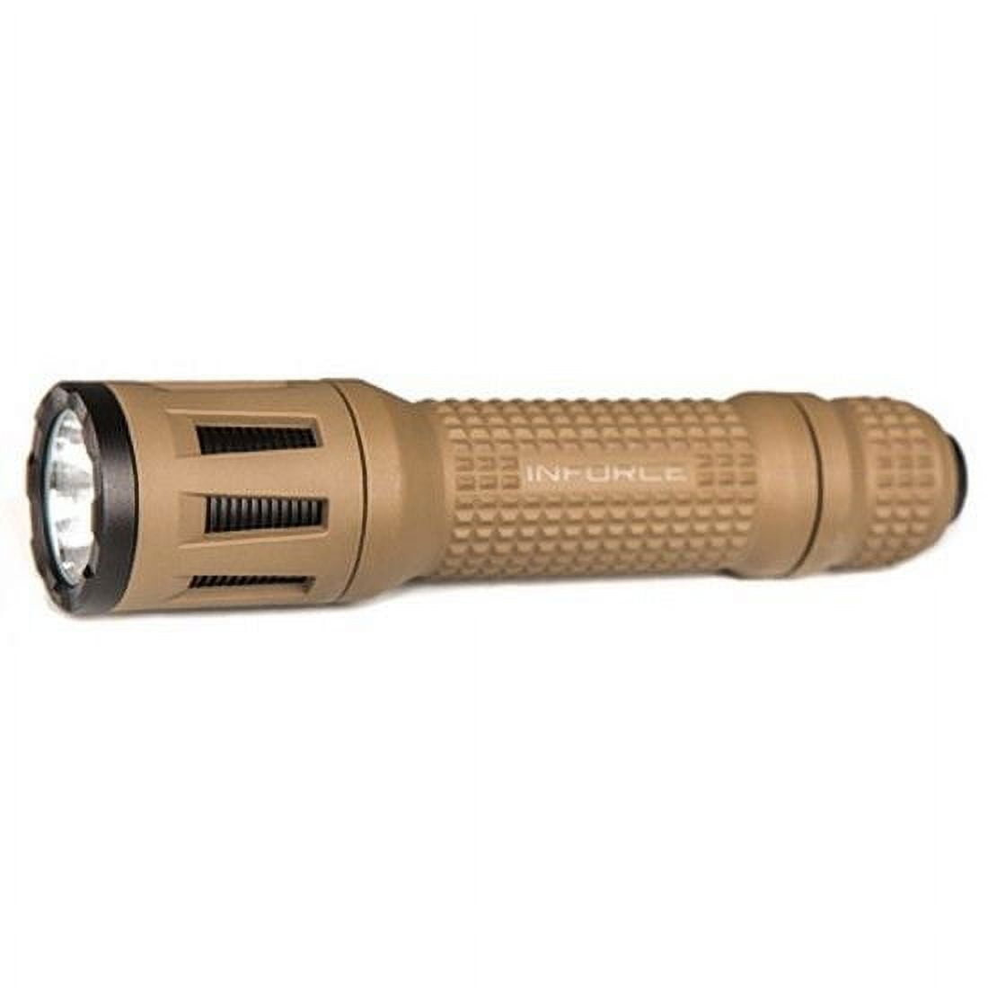 INFORCE TFx Handheld Flashlight, 700 Lumens, Black White LED, Flat Dark ...