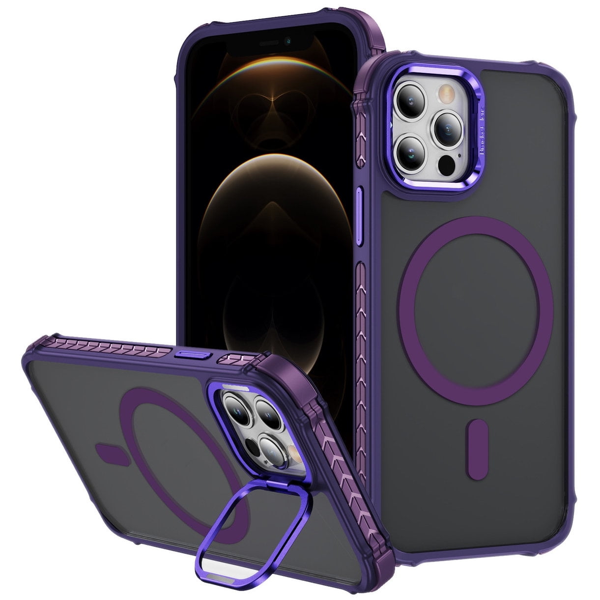 InFrame Series Shatterproof MagSafe Case with Camera Ring Stand for ...