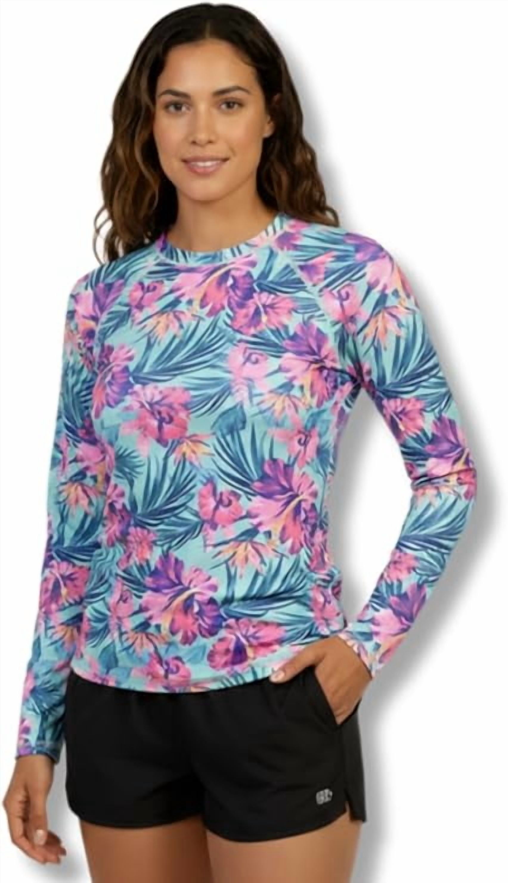 INGEAR Sun Shirt Beach Coverup for Women’s UPF 50+, Blue/Dark Purple, L ...