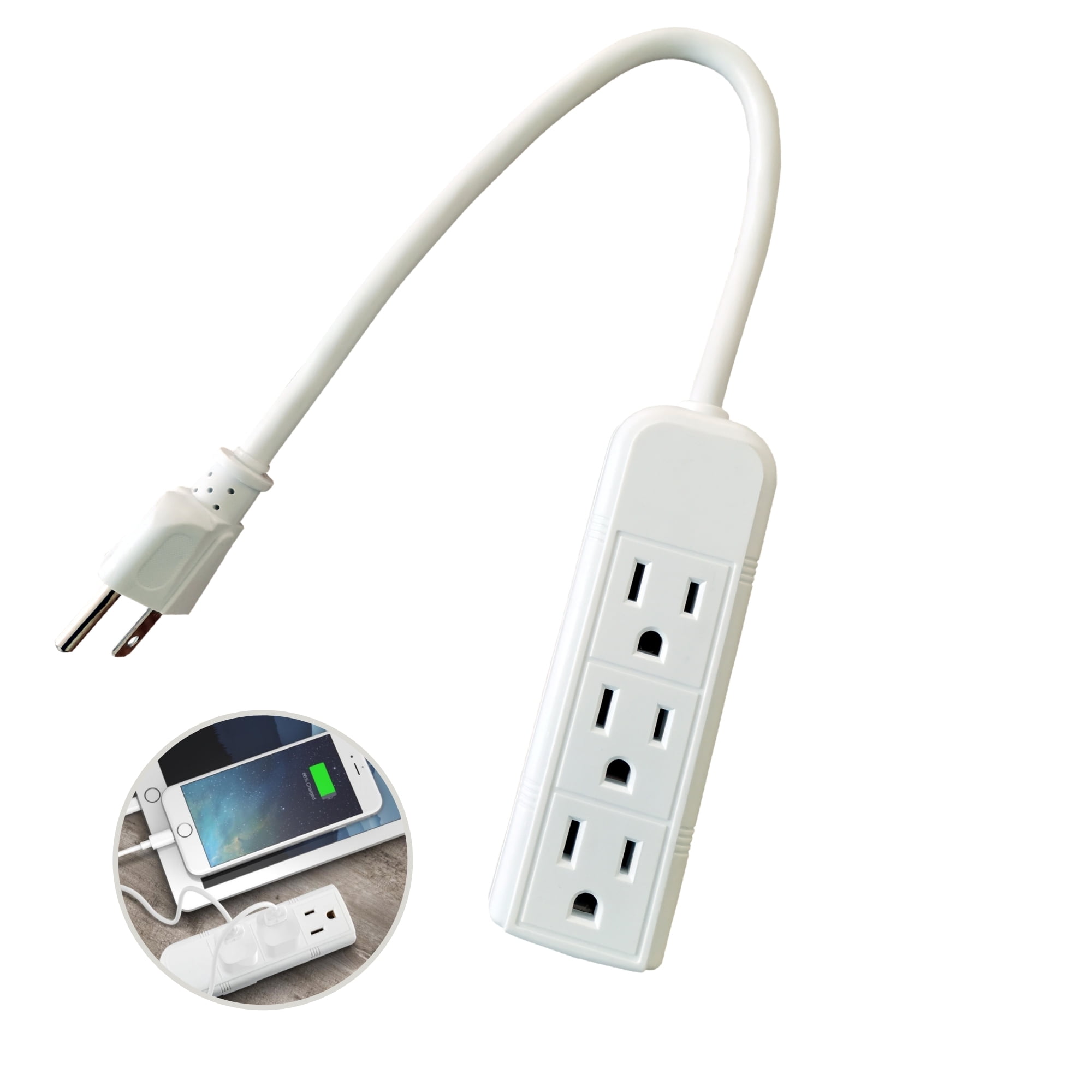 InHome 15 A 125 V 3-Outlet Grounded Electrical Outlet - Walmart.com