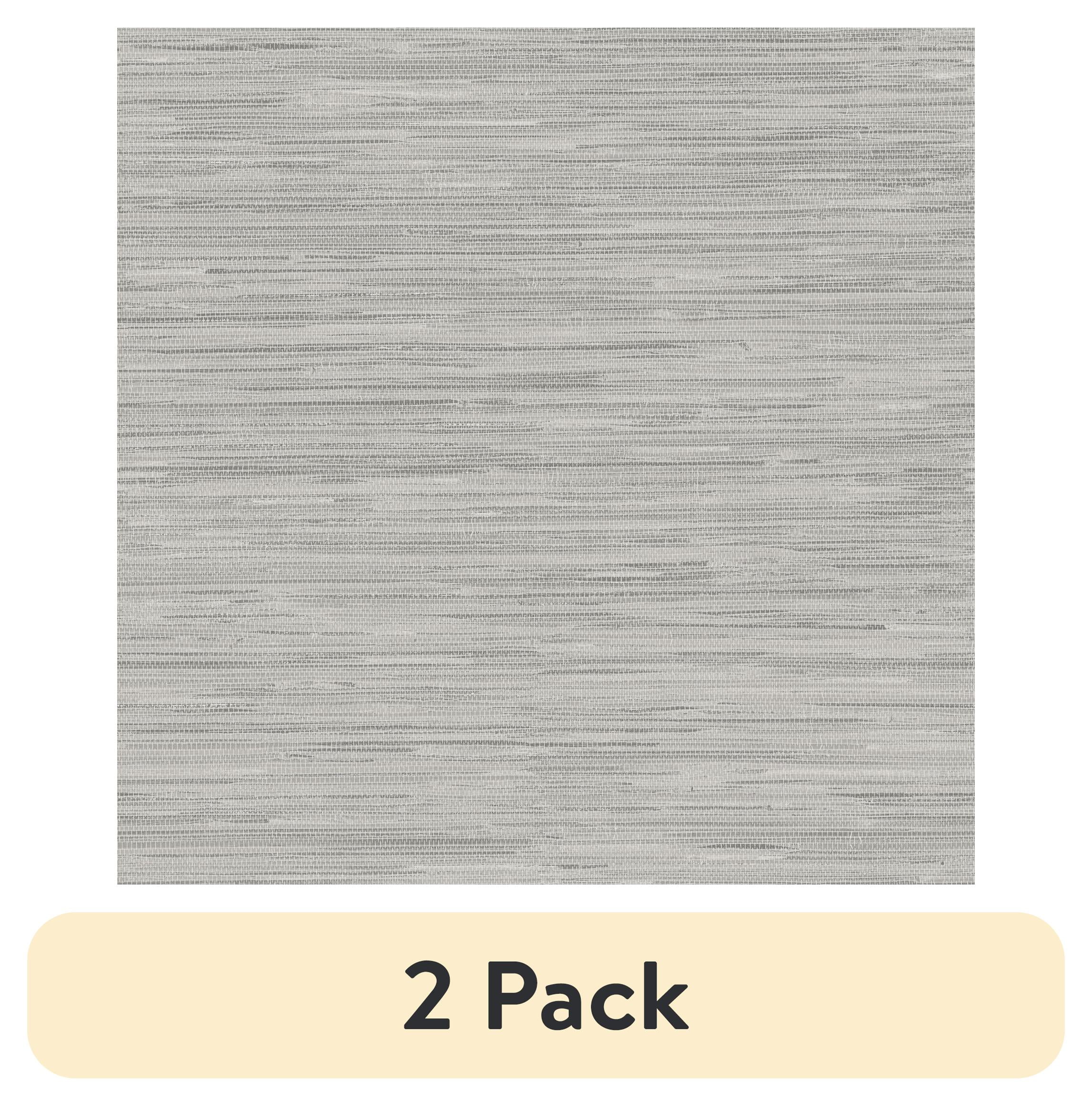 (2 pack) InHome Grey Harlow Weave Vinyl Peel And Stick Wallpaper, 216 ...
