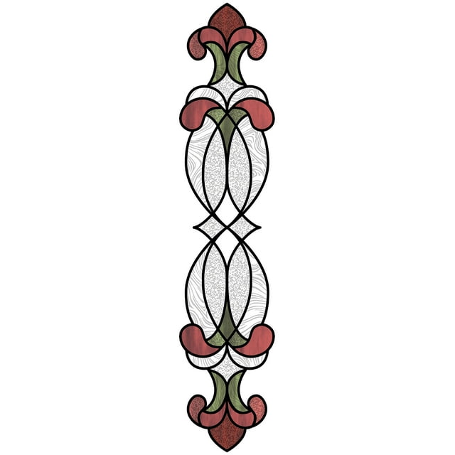 InHome Red Hanover Stained Glass Wall Decals Set of 2 - Walmart.com