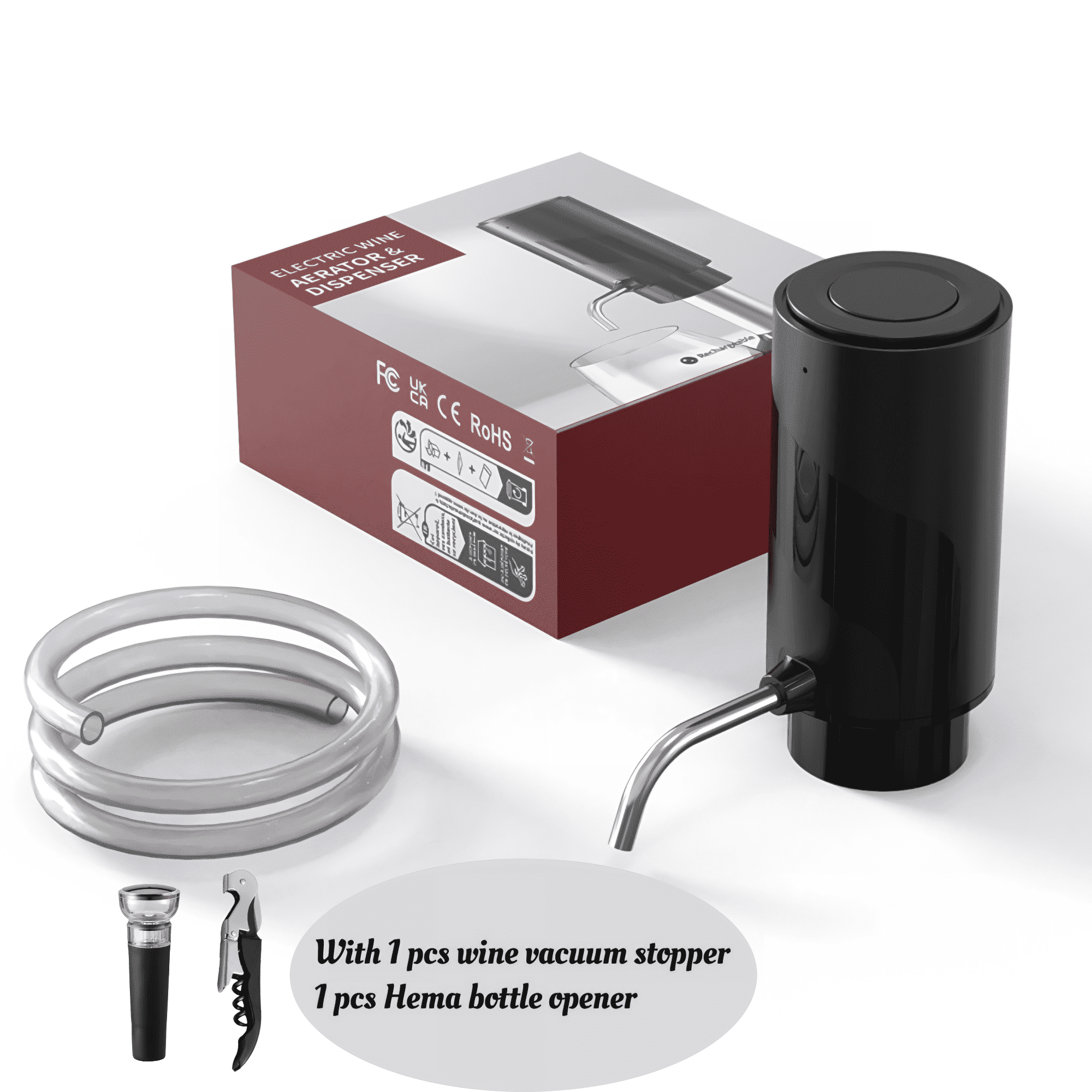 InKitch Automatic Wine Aerator Pourer Electric Smart Decanter ...