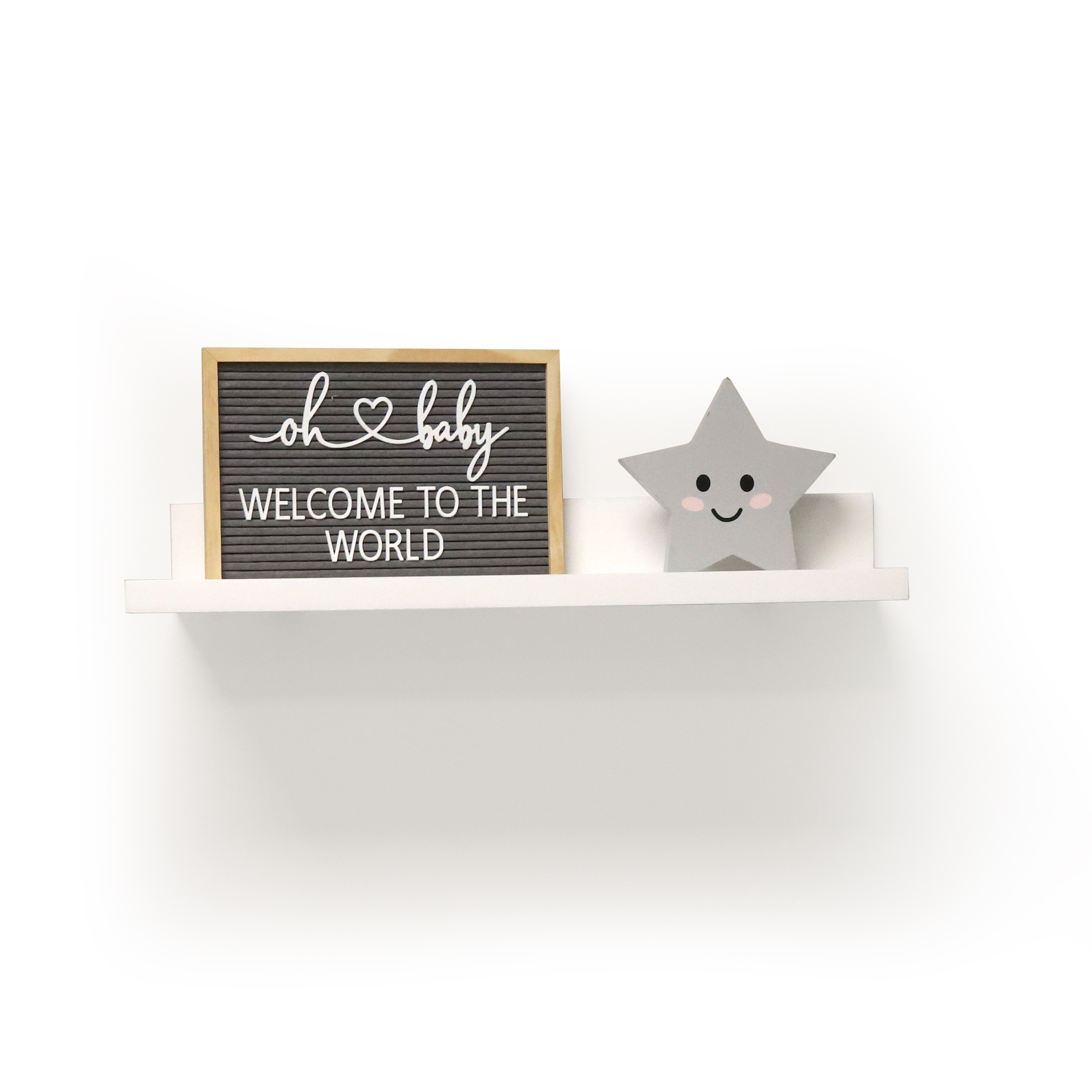 DecMode Indoor White Wood Farmhouse Wall Shelf - Walmart.com DecMode Indoor White Wood Farmhouse Wall Shelf - Walmart.com