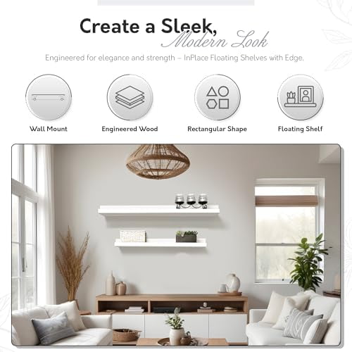 InPlace Shelving Lewis Hyman Floating Shelf with Invisible Brackets, 4. ...