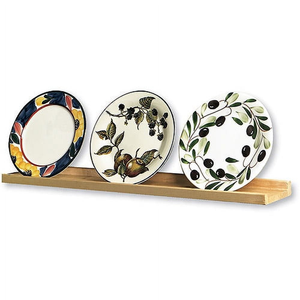 InPlace Wall Shelf, Rectangle Wood Floating Stafford Picture Ledge, 31 ...