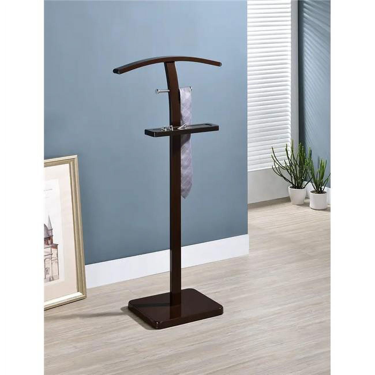 InRoom Furniture Valet Stand, Walnut - Walmart.com