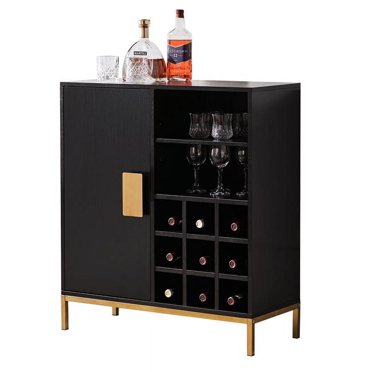 CintBllTer Metal Console Table Wine Rack Buffet Server - Walmart.com