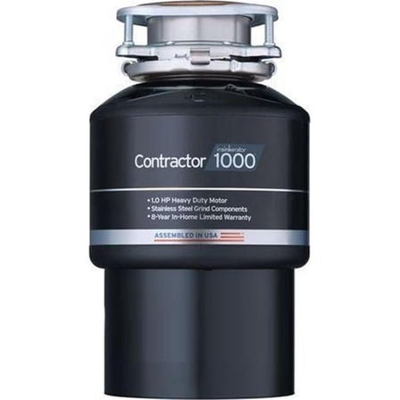 InSinkErator 1 HP Continuous Feed Garbage Disposal with Kitchen Parts ...