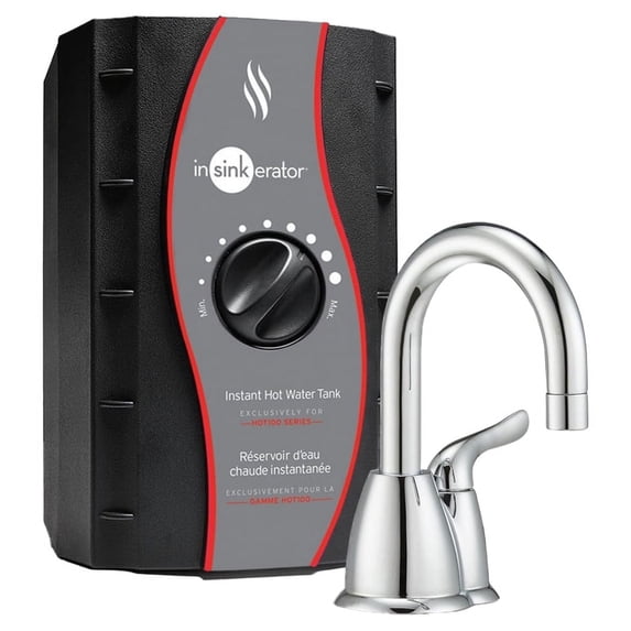 InSinkErator HOT150 Instant Hot Water Heater Faucet Dispenser, Chrome ...