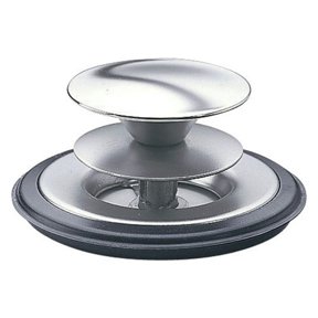 Mainstays Stainless Steel Mesh Sink Strainer with Rubber Stopper Silver ...