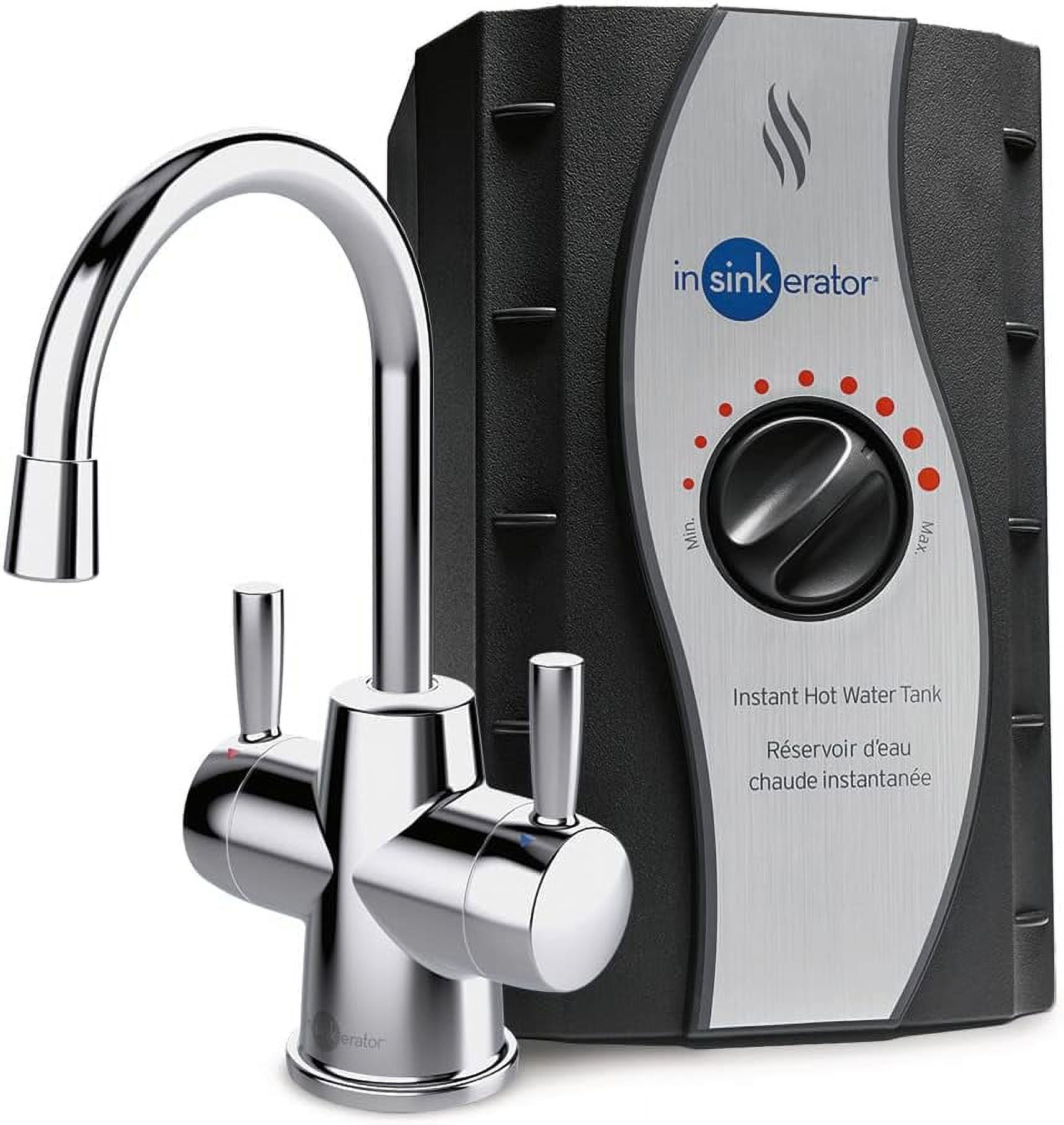 InSinkErator Stainless Steel / CHROME Tank - Hot/Cold Water System ...