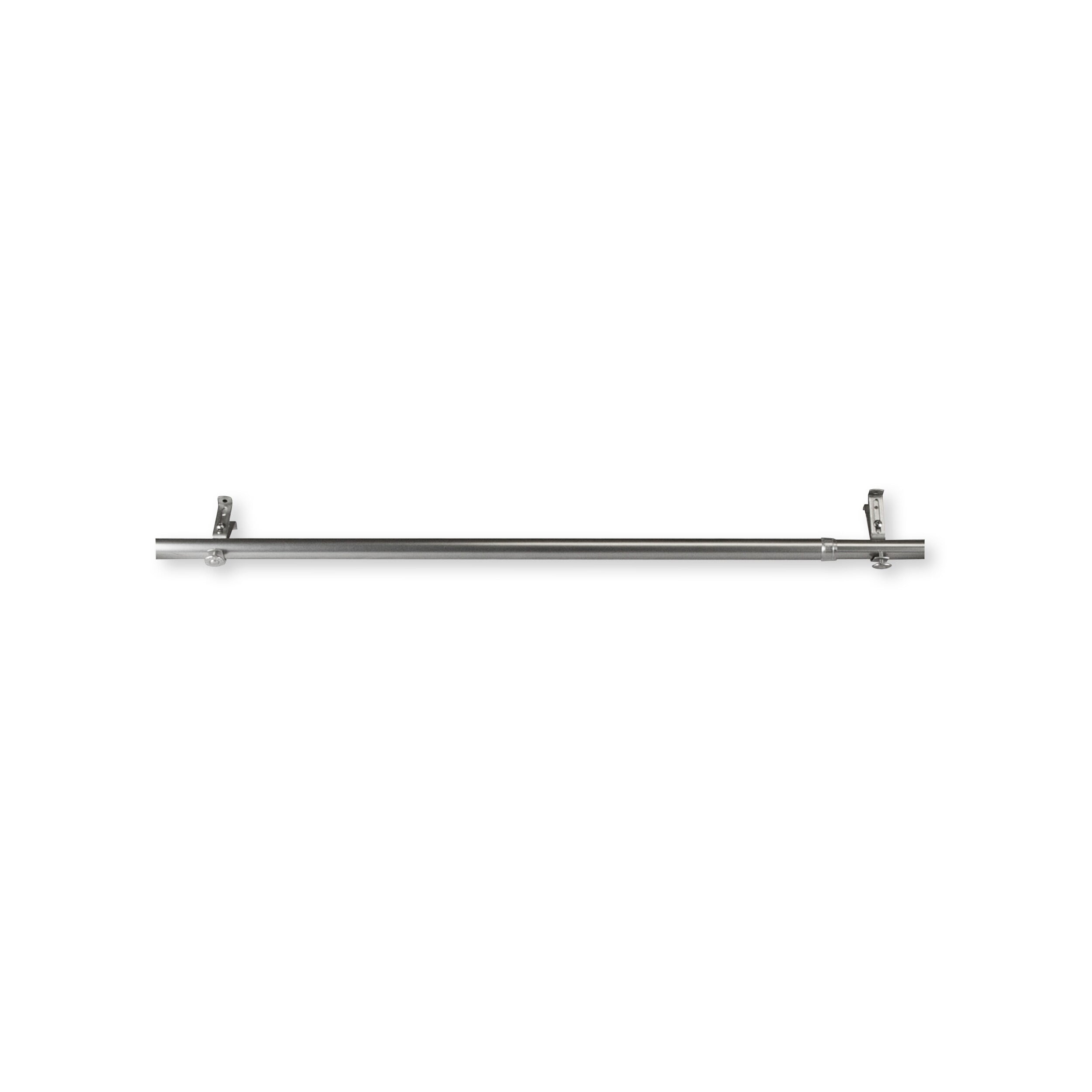 InStyleDesign 13/16 inch dia. Single Rod Extender Satin Nickel 28 to 48 ...